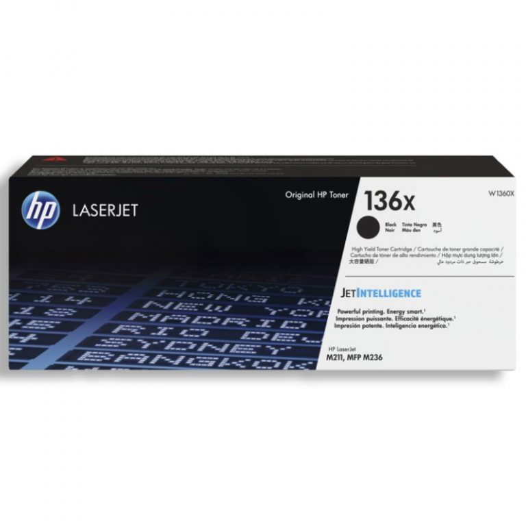 Cartucho de tóner HP 136X Negro Alto Rendimiento Laserjet Original ...